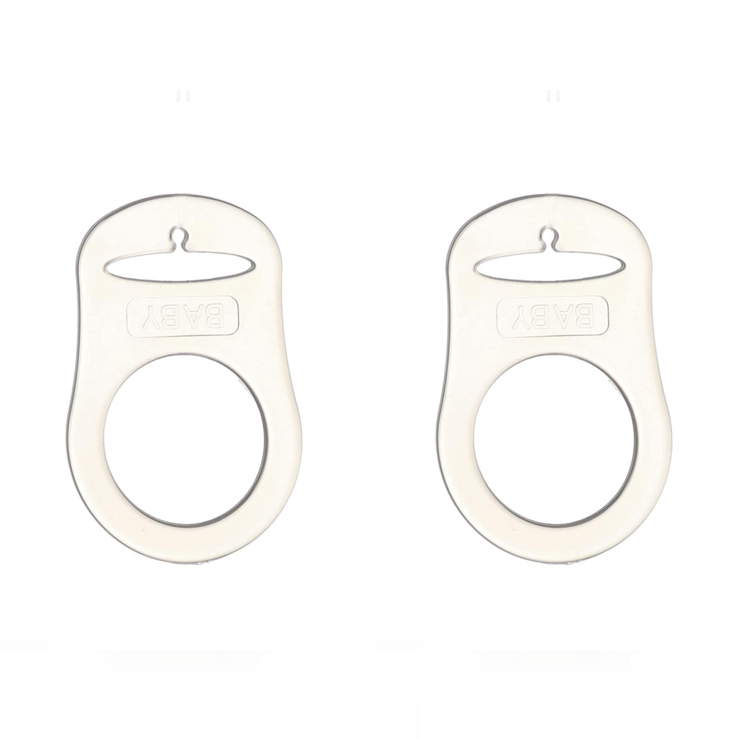 Buy BPA-Free Silicone Pacifier Rings - Adapter for Baby Pacifier Chain ...