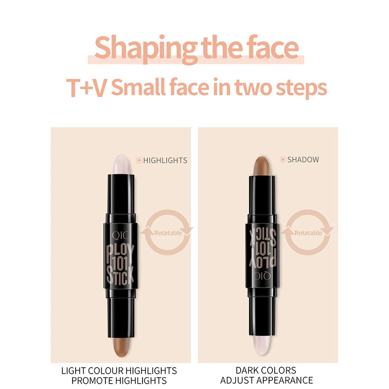 2-in-1 Highlight Contour Stick | Cruelty-Free Makeup | Face Concealer ...