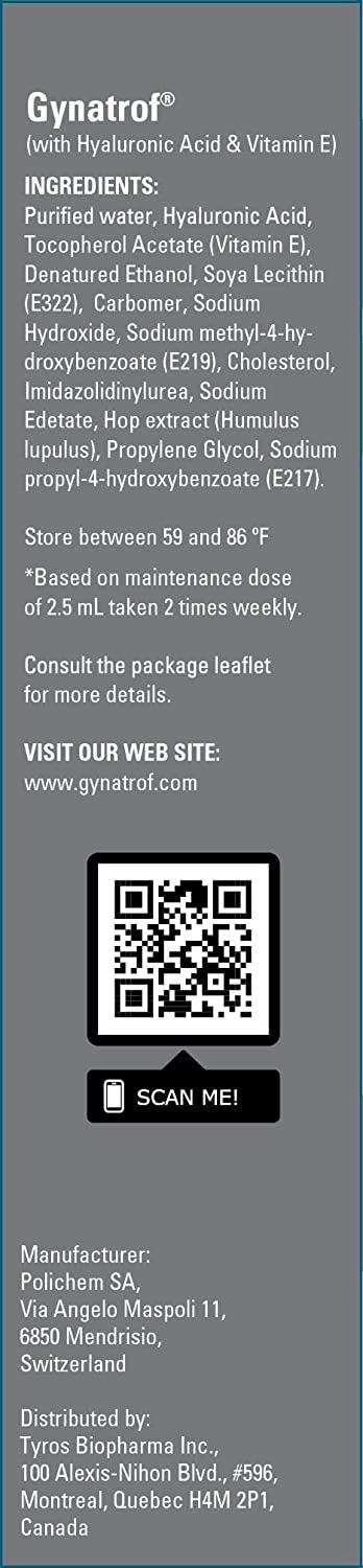 Gynatrof Vaginal Moisturizer with Hyaluronic Acid & Vitamin E - Fast ...