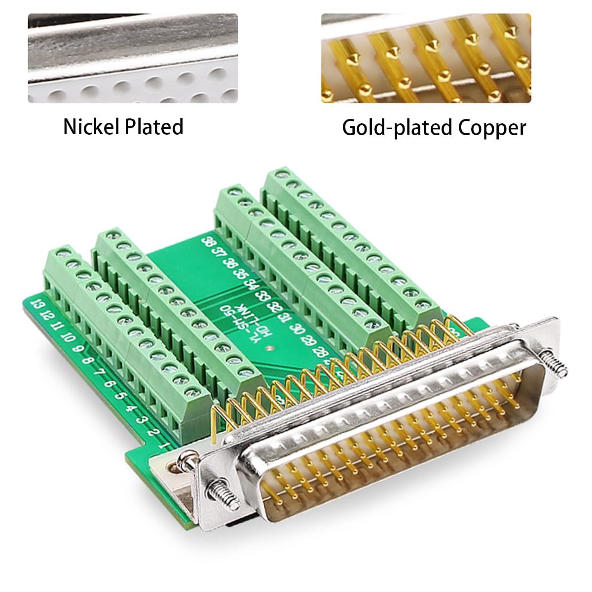 DB50 Solderless Connector D-SUB 50-pin Port Terminal Adapter HDB50 ...