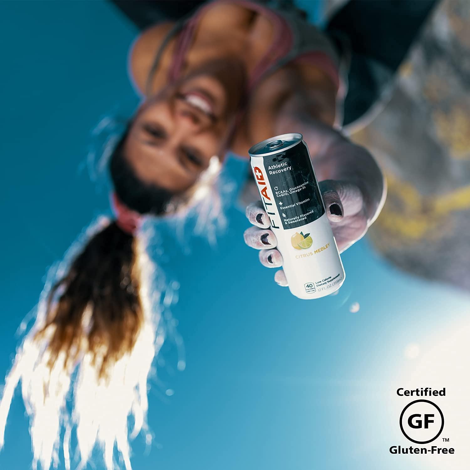 FITAID Recovery Blend - BCAAs, Glucosamine, Electrolytes, Omega-3s ...