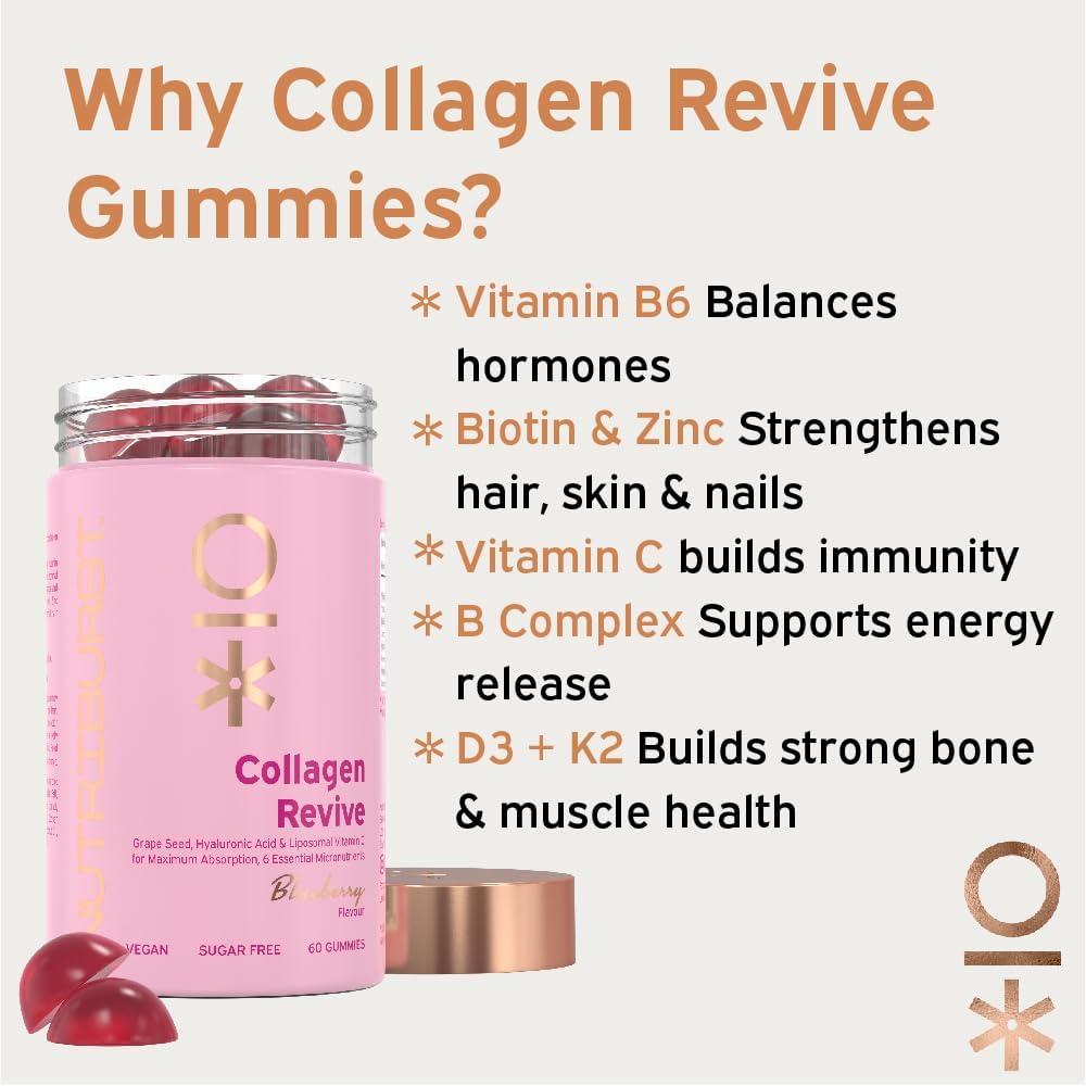 Nutriburst - Vegan Collagen Revive Gummies Multipack - Biotin (50 g ...