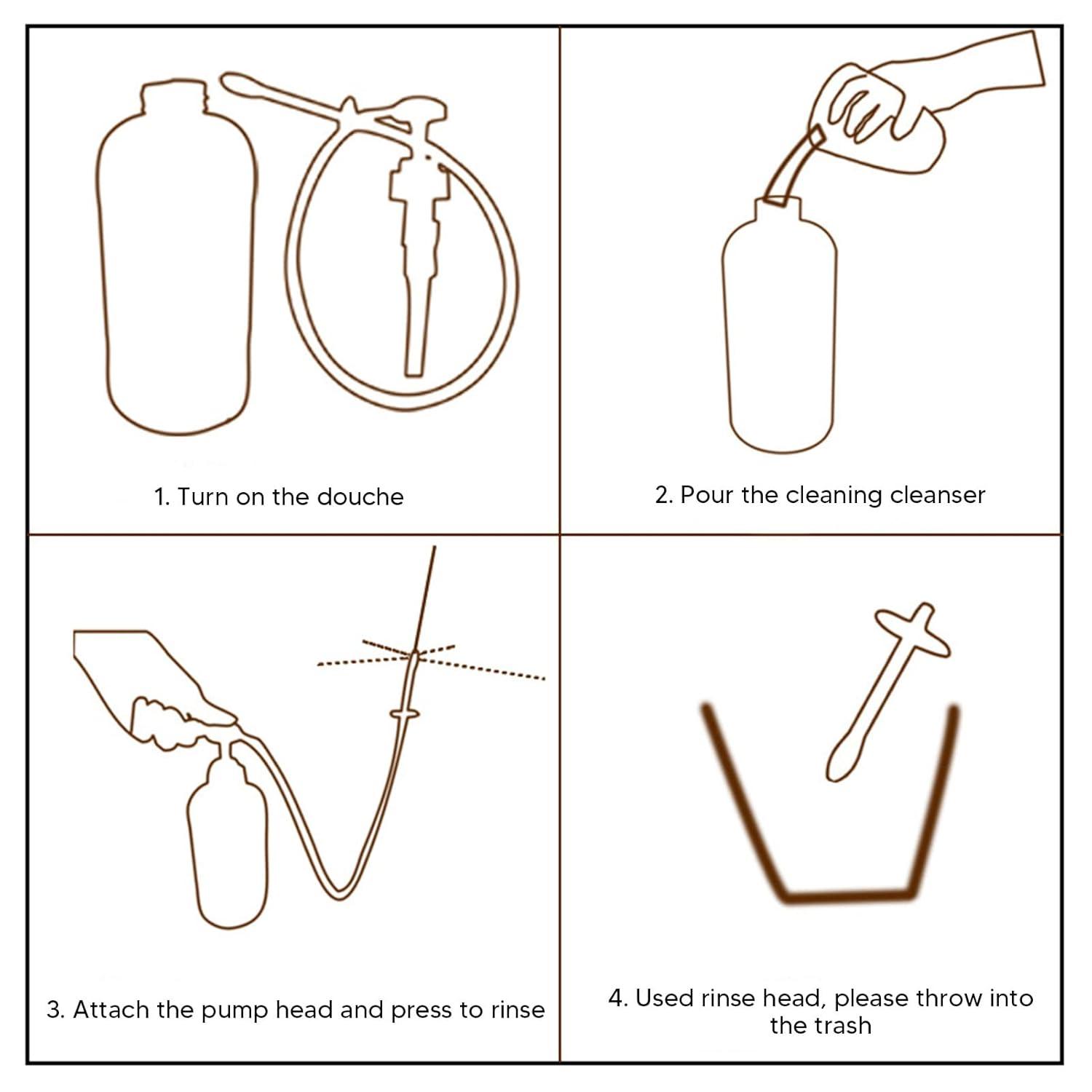 Buy Reusable Silicone Vaginal Cleaning Set - Home Spray Cleaner ...