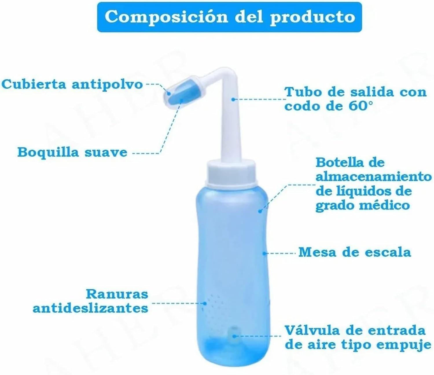 300ml Nose Rinse Bottle Food Nasal Wash Cleaner Nasal Flush Bottle for ...