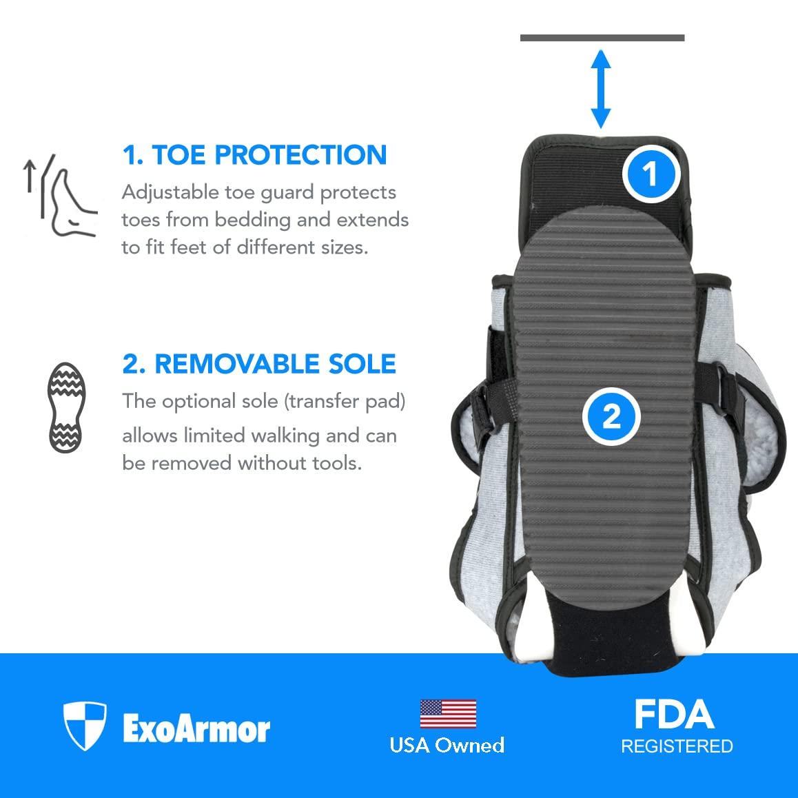 ExoArmor Podus Boot: Heel Pressure Relief, Foot Drop Support & Hip ...