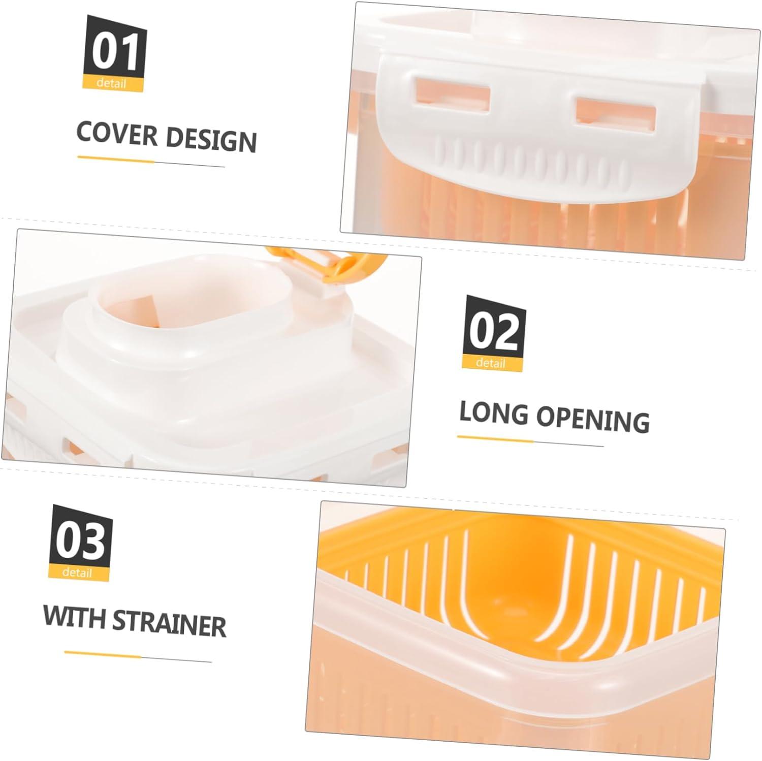 TOVINANNA Plastic Organizer Box Plastic Organizer Case Laundry Powder ...