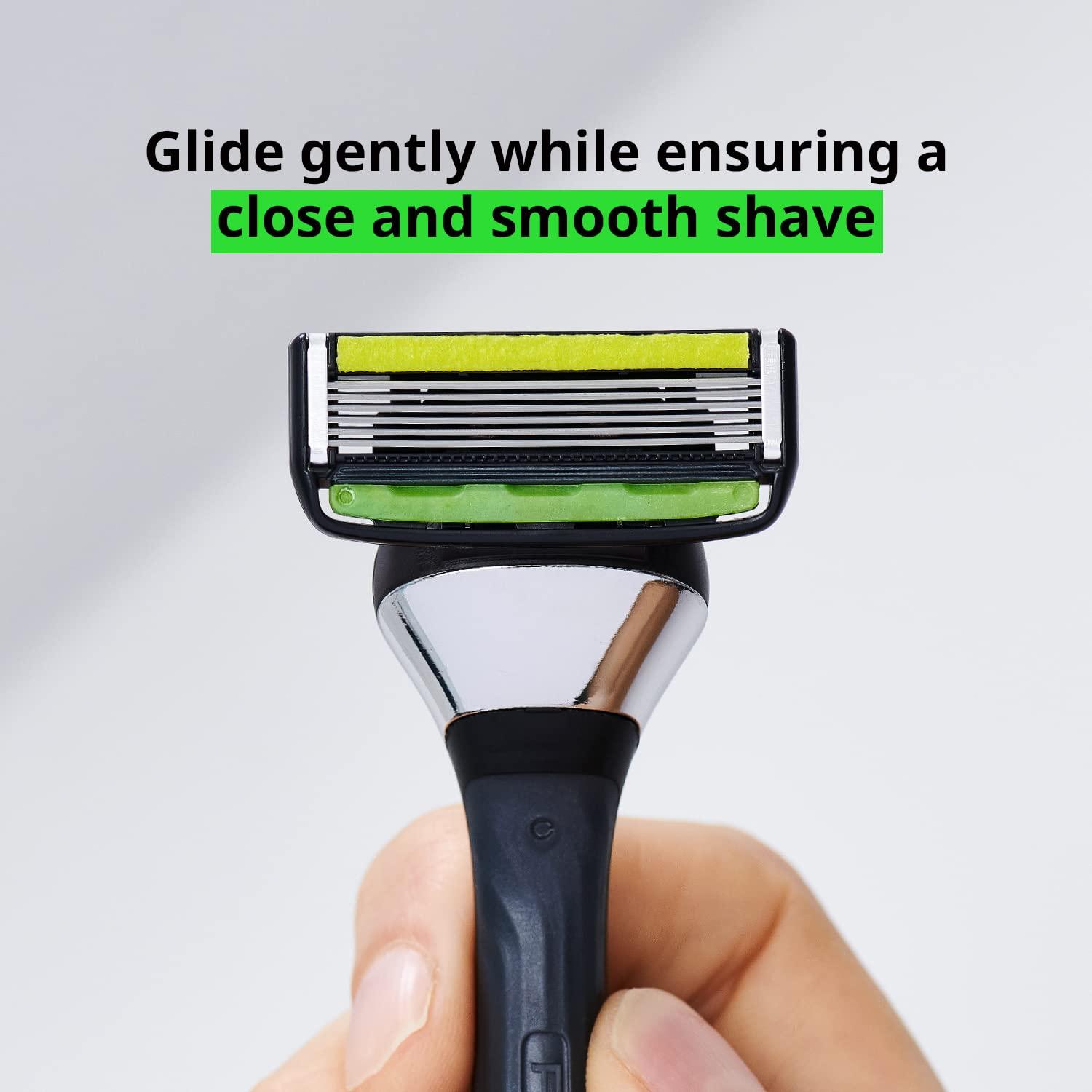 Dorco Pace 6 Pro - 6 Blade Razor System with Trimmer - 12 Pack Refill ...