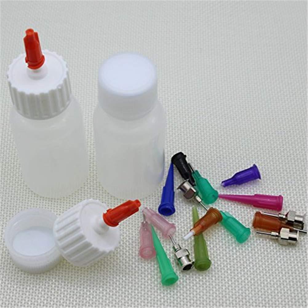 Xmasir Precision Applicator Set - 4 pcs 1 Oz. Henna Bottles with Needle ...