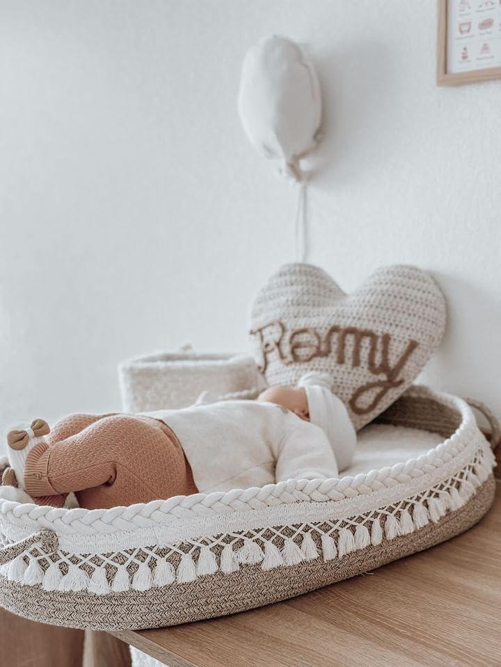 Sebram Wrap Basket Baby - Beige Moses Basket Changing Pad & Diaper ...