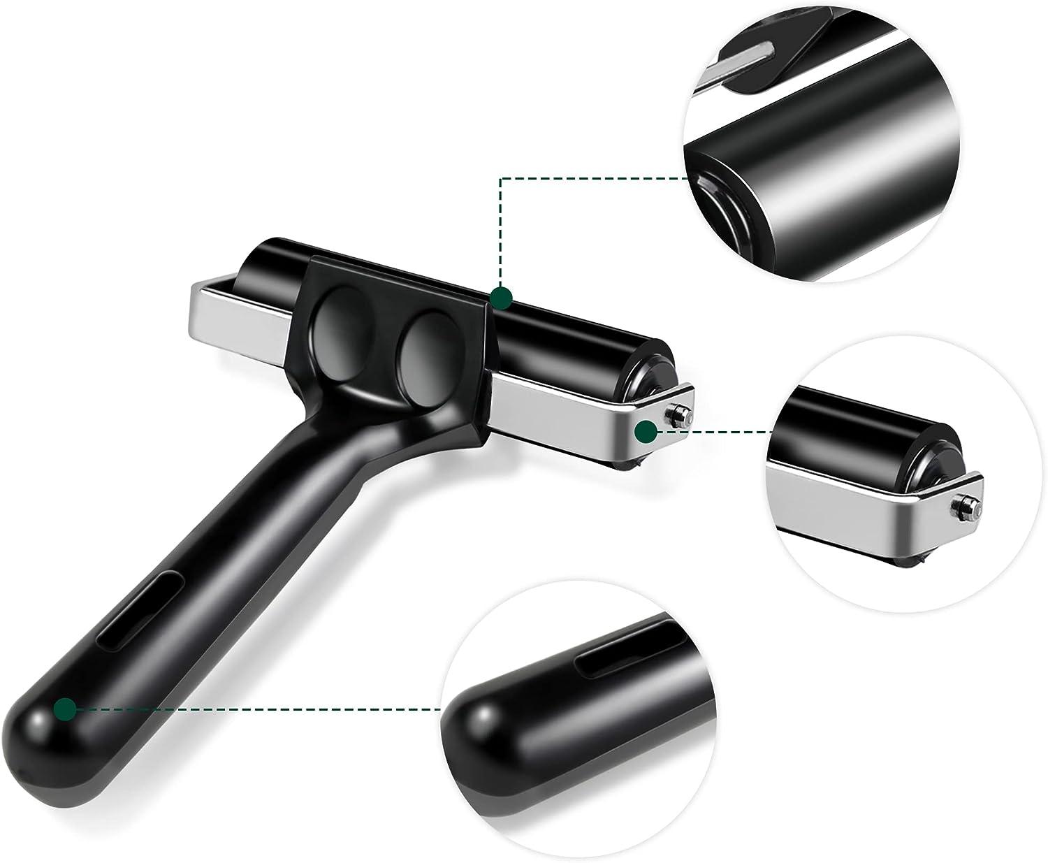 Lydia's Deal 4-Inch Black Rubber Roller Brayer for Printmaking ...