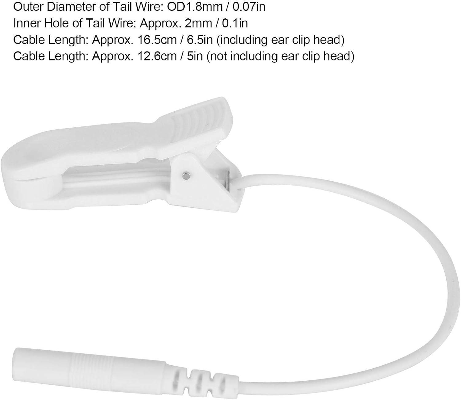 Electrode Lead Cable 10pcs 2.0mm Ear Clip Electrode Wire Connecting ...