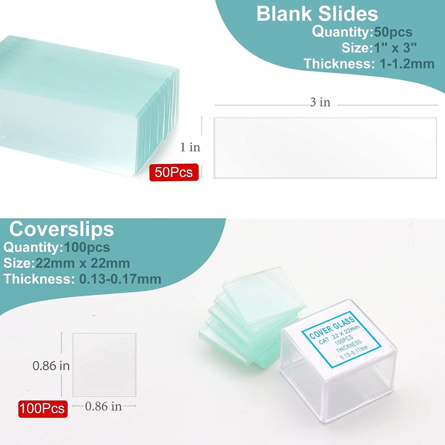 Unifrog Microscope Slides and Covers Blank Glass Slides for Microscope ...