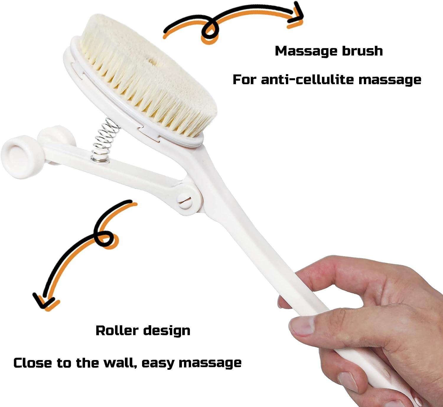 Long Handle Back Scrubber for Shower - Elderly & Disabled Friendly ...