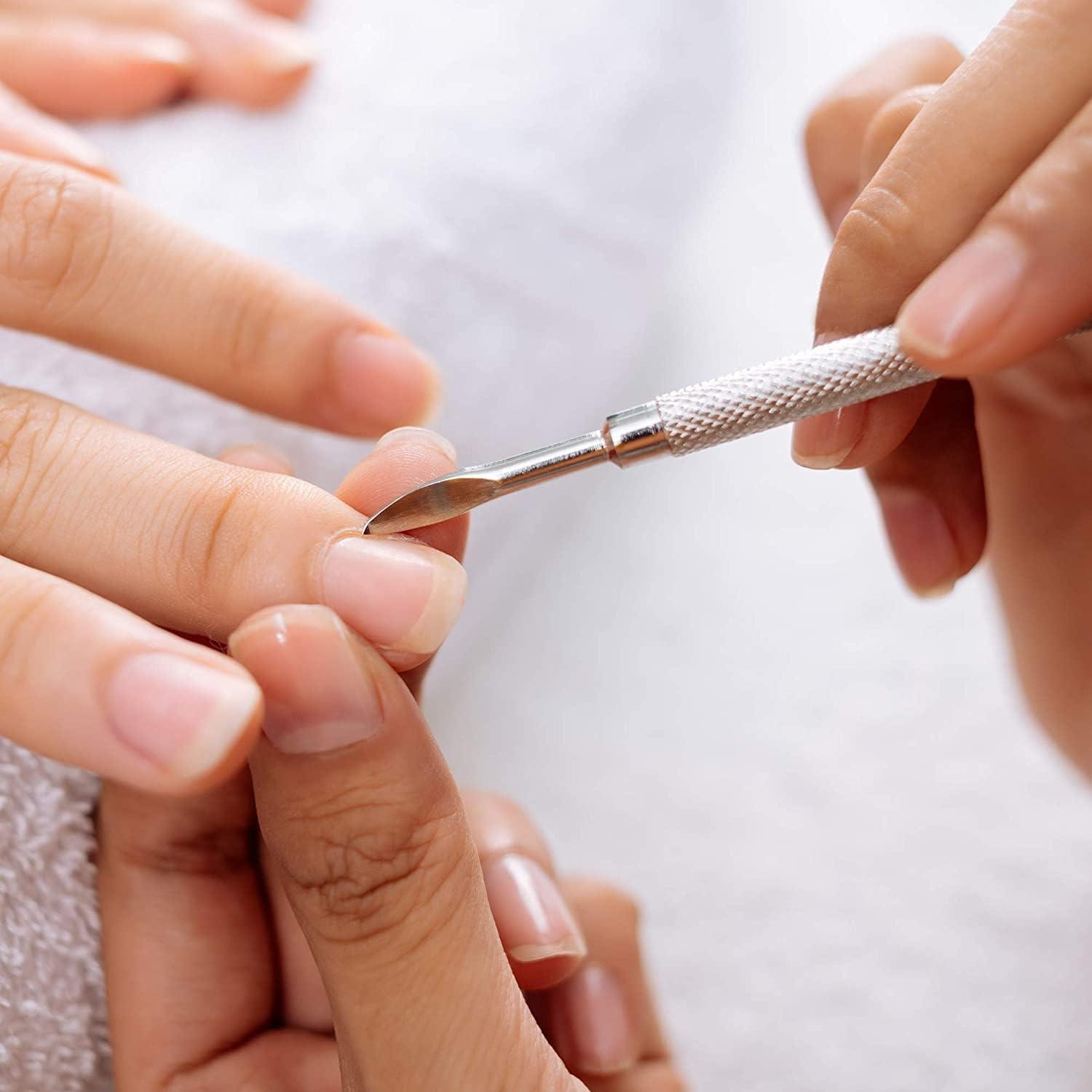 Stainless Steel Cuticle Care Kit - 3 Piece Set for Precision Cuticle ...