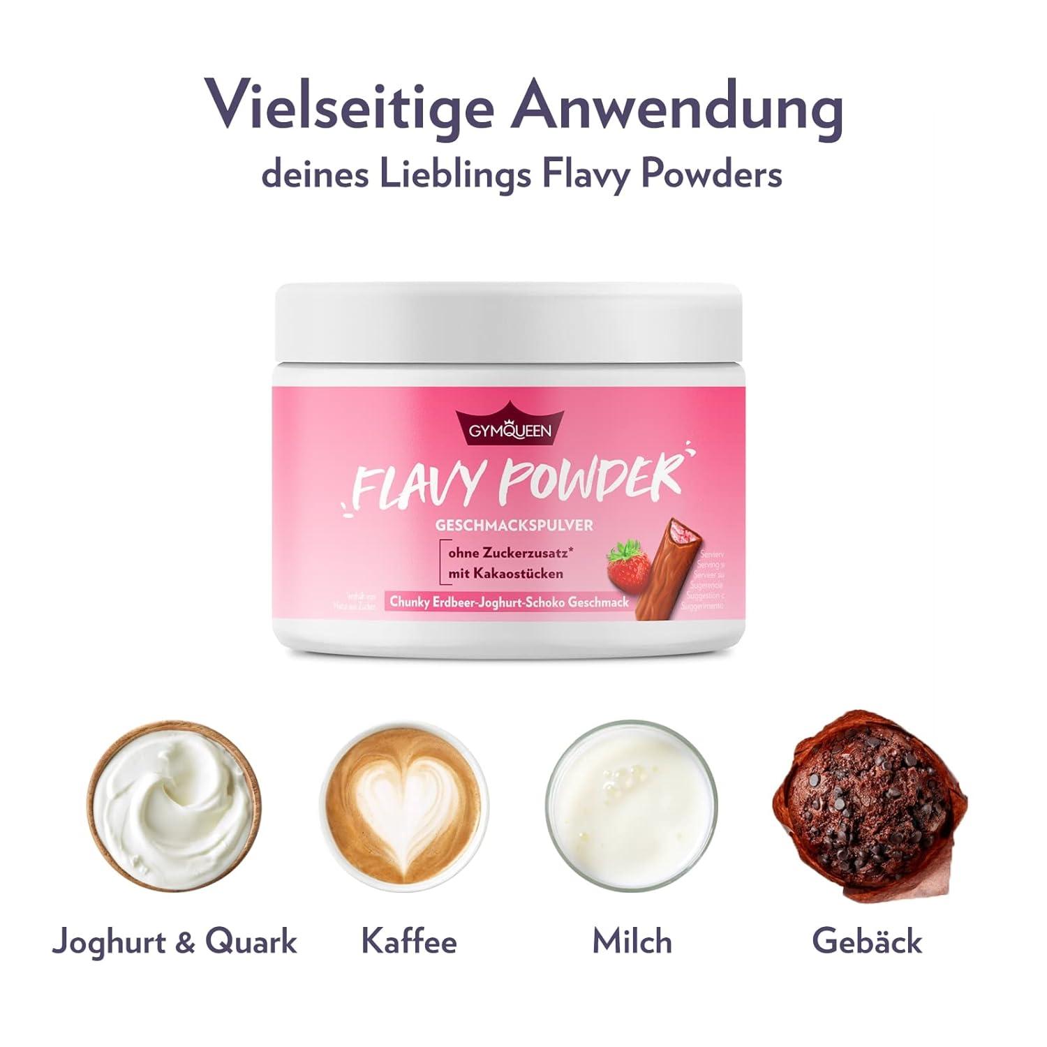 Gym Queen Flavy Powder 250g - Low Calorie Vanilla Flavor High Fiber ...