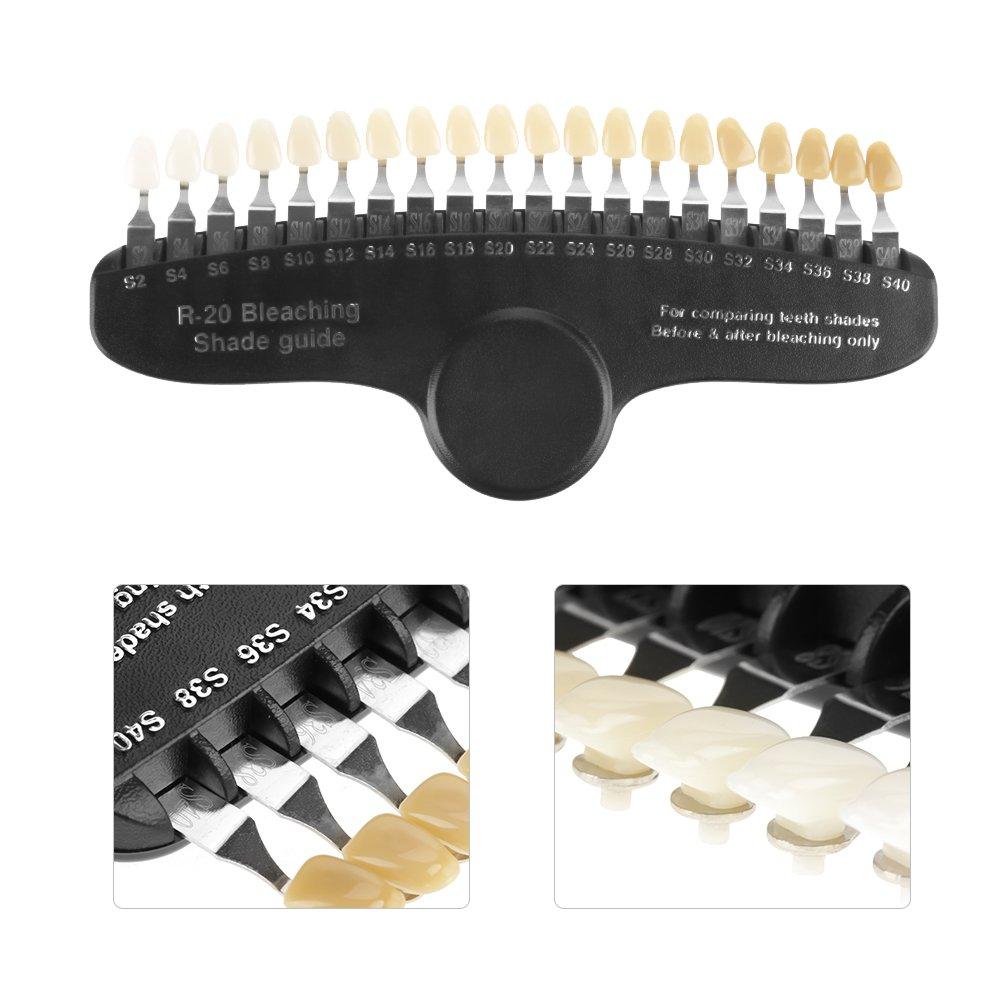 Color Scale for Tooth Whitening - 20 Color Dental Shade Guide with ...