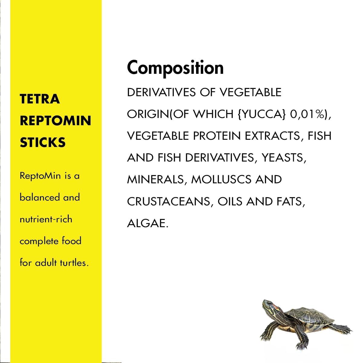 Tetra Turtle Food ReptoMin Complete Food for Water Turtles 100 ml 22 g ...