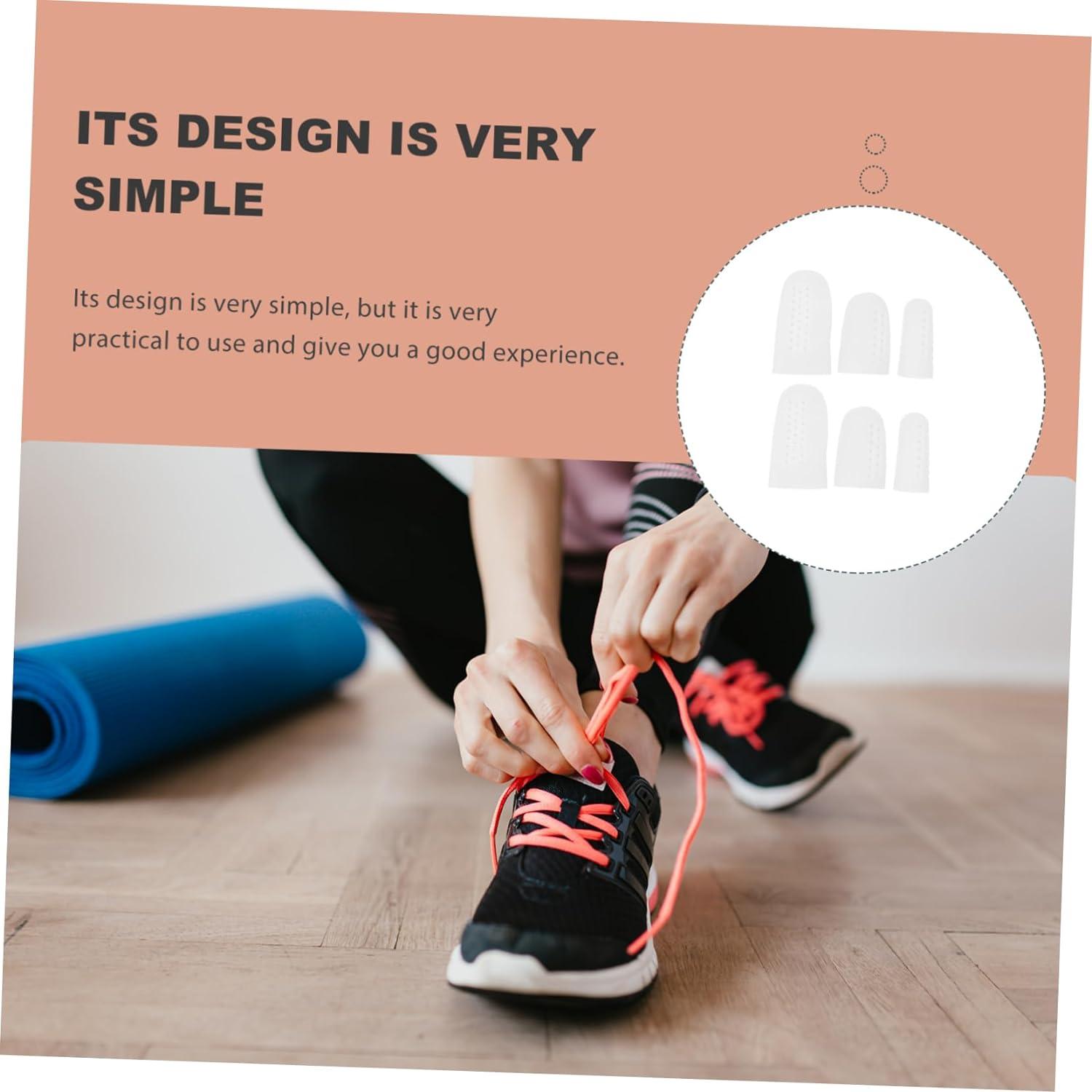 FRCOLOR High Heel Protectors - 8 Pairs Toe Cover Silicone Gel Foot ...