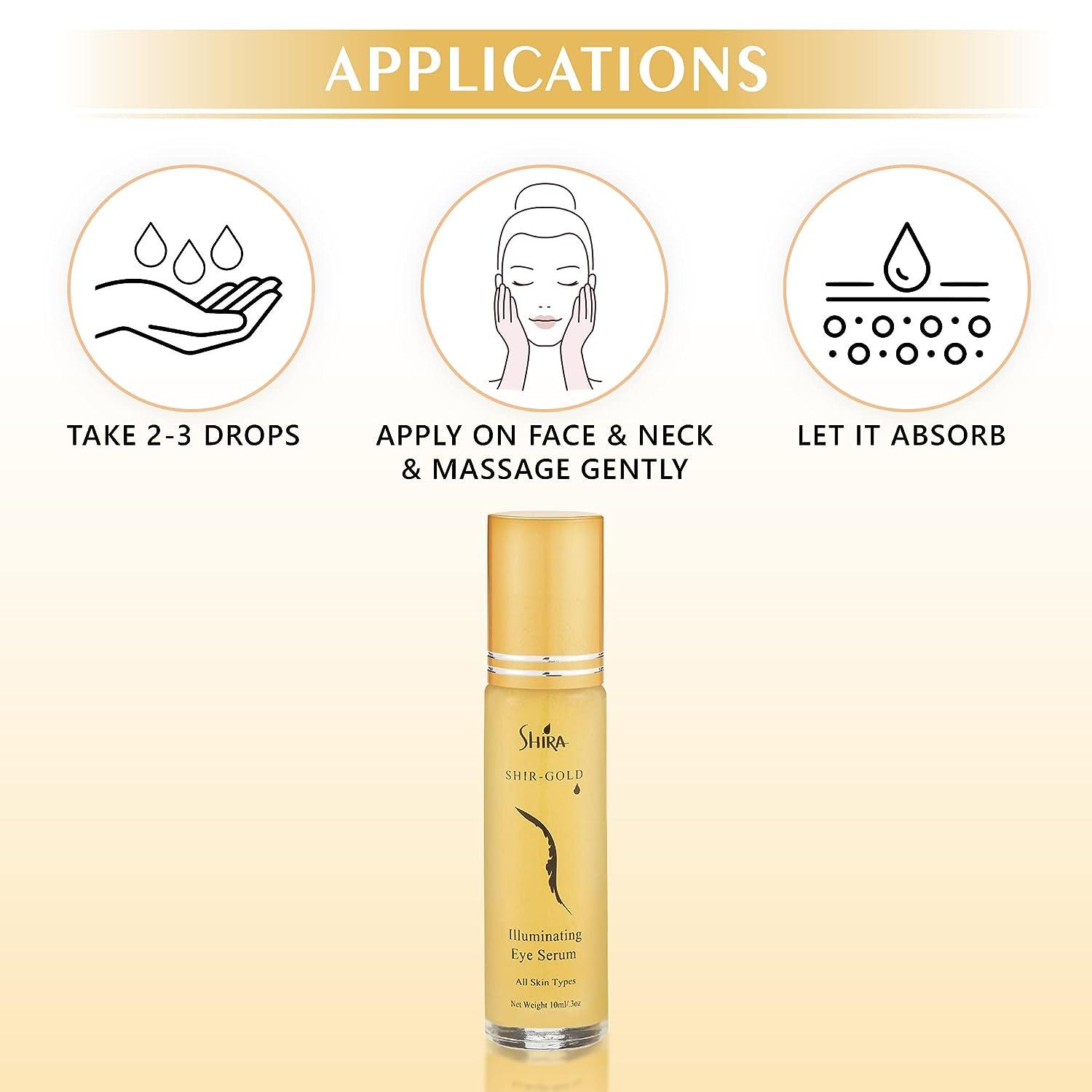 Shira Shir-Gold Illuminating Eye Serum - Reduces Fine Lines & Dark ...