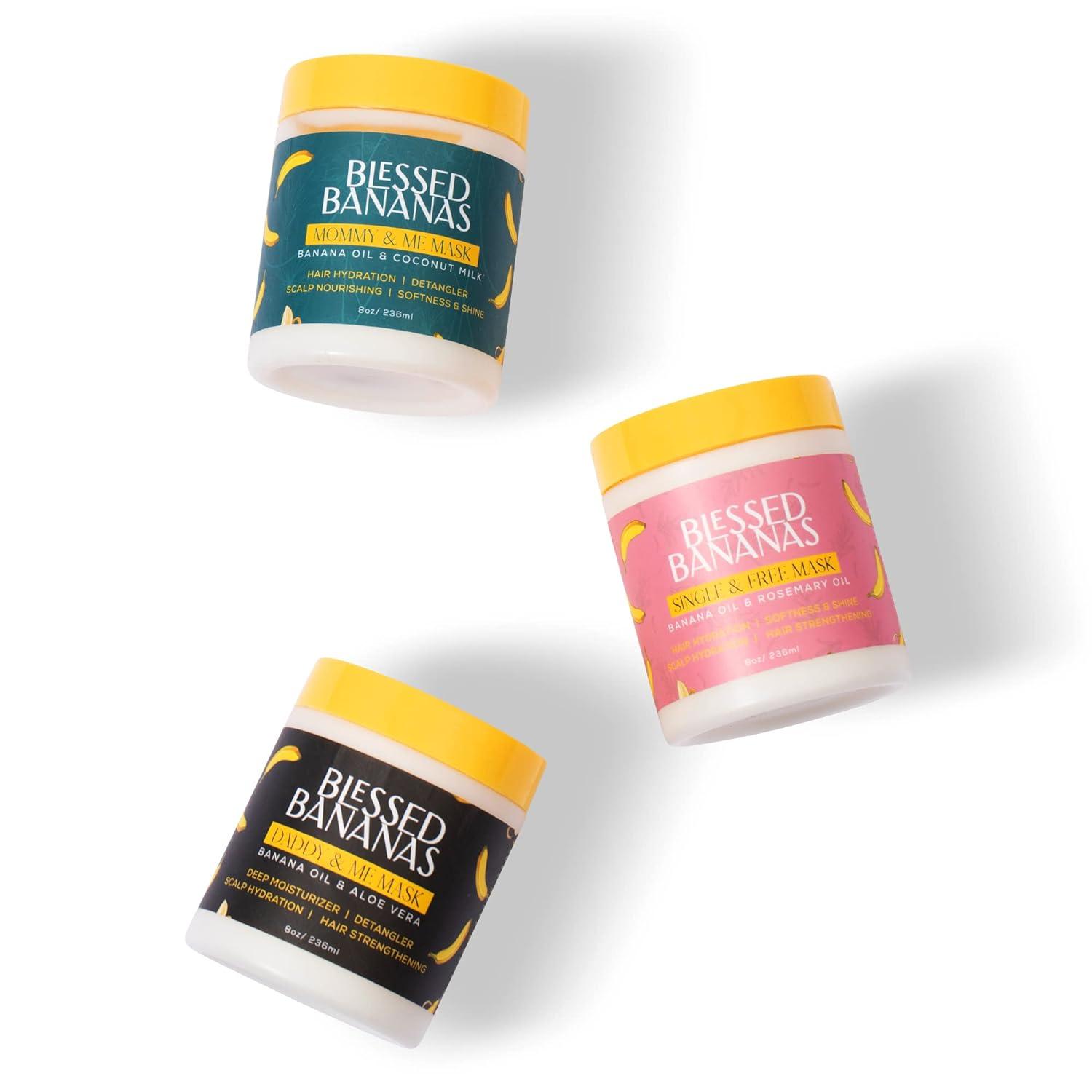 Blessed Bananas Mommy & Me Mask - 8oz - Banana Oil & Coconut Milk for ...