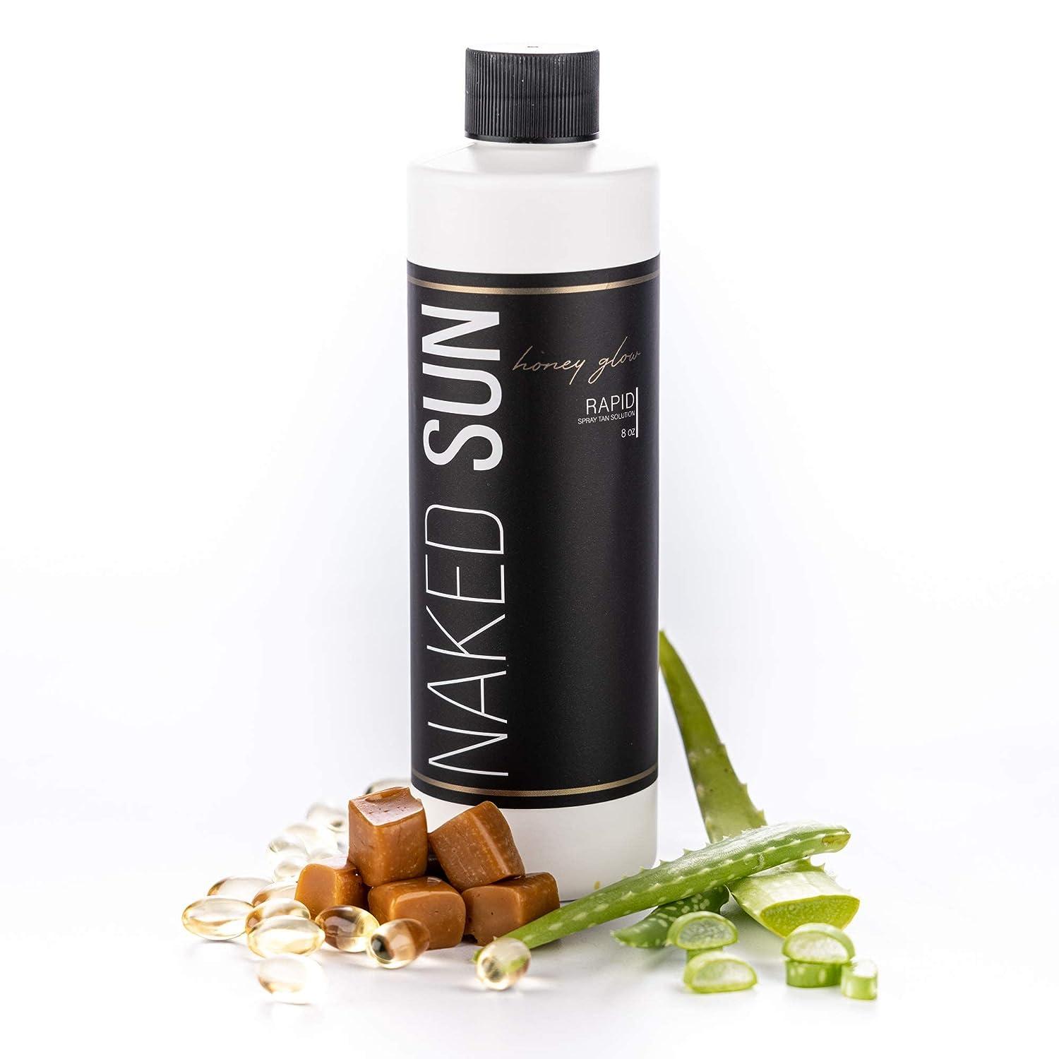 Naked Sun Honey Glow Rapid 1 Hour Violet Spray Tan Solution - 8 oz ...
