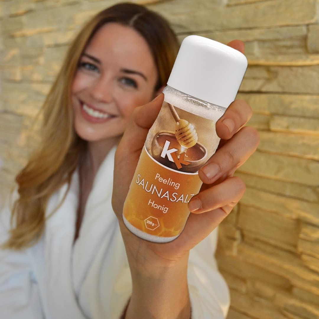 KK Sauna Set with Salt Peeling & Infusion - 'Orient' 4x100ml + 200g ...