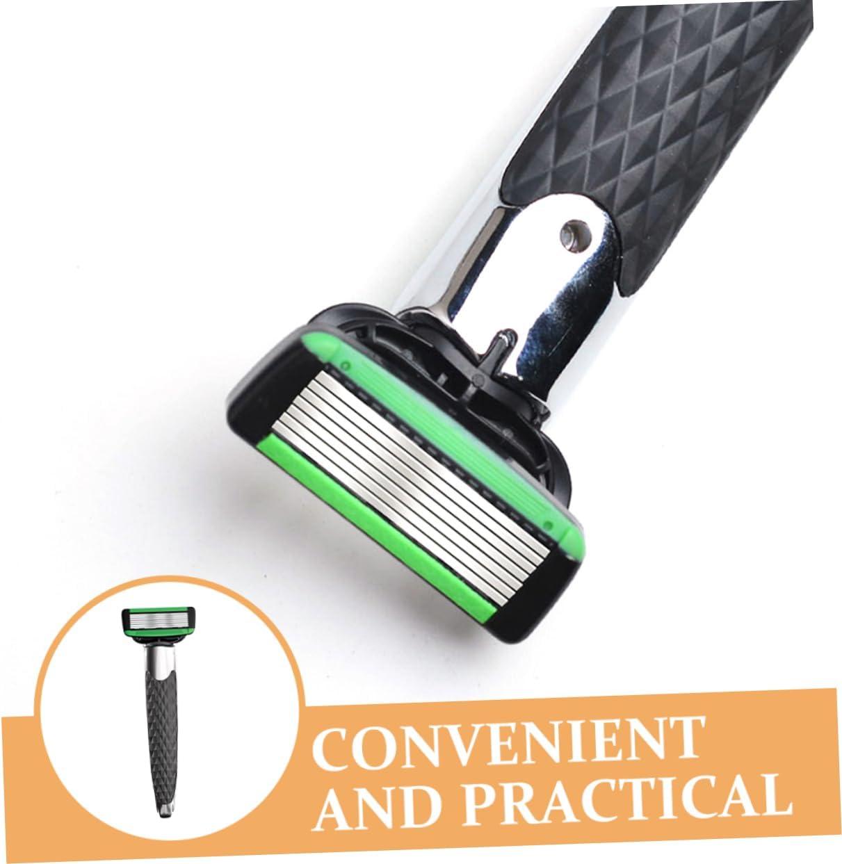 Minkissy Professional Razor Blade Set for Men - Short Handle Shaving ...