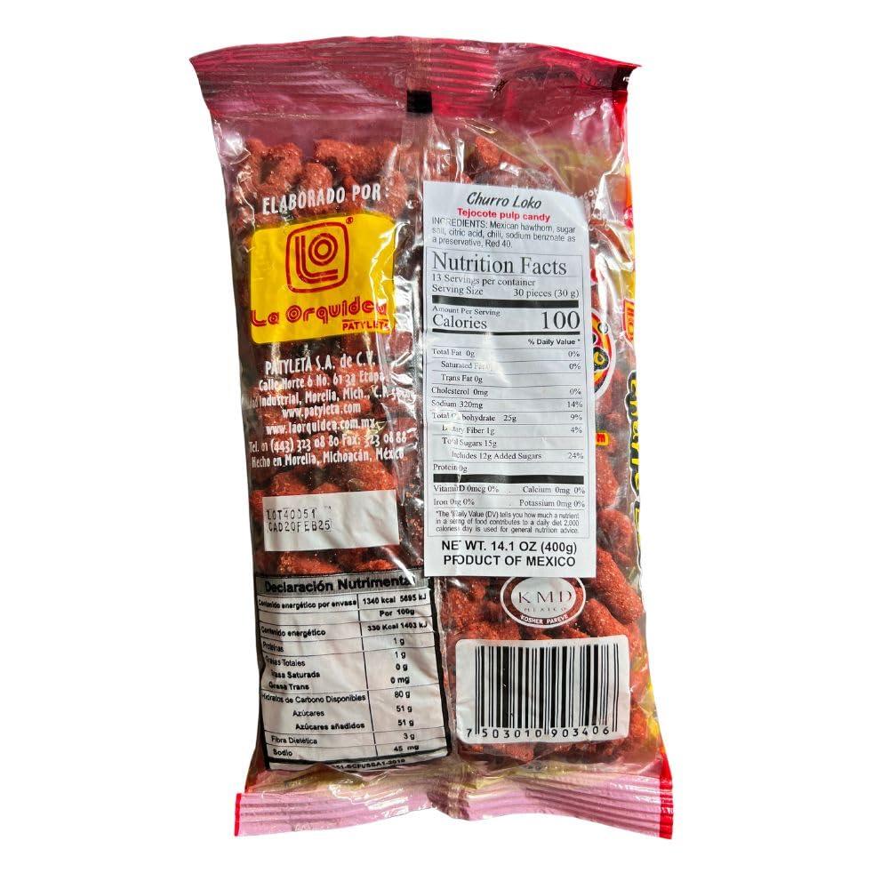 Churro Loko Tamarindo Flvd Mexican Candy - Fruita Chile & Sal Tiritas ...