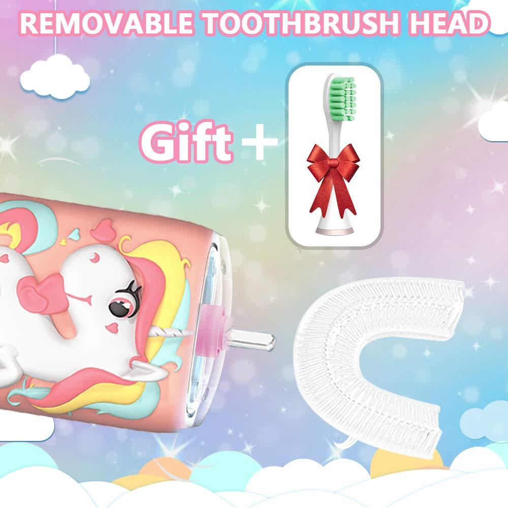 Kids Unicorn Sonic Electric Toothbrush | U-Shaped Rechargeable | 6 ...