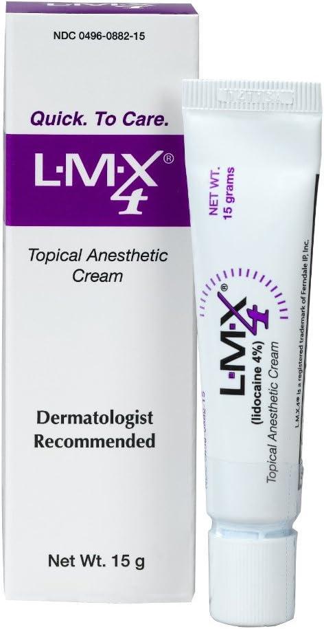 LMX4 Lidocaine Pain Relief Cream 15g Tube - Fast Acting & Long Lasting ...