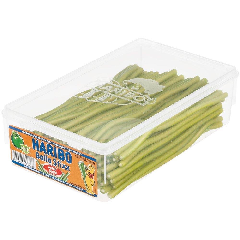 HARIBO Balla-Balla Sour Apple Candy Sticks - 1125g Tin | International ...