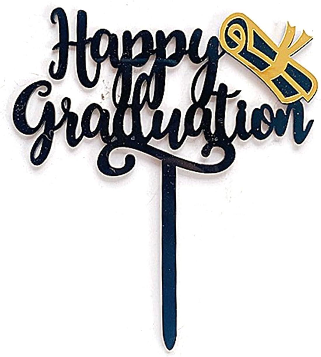 Graduation Cap Cake Topper Acrylic Pick Gift Son Daughter Classmate ...