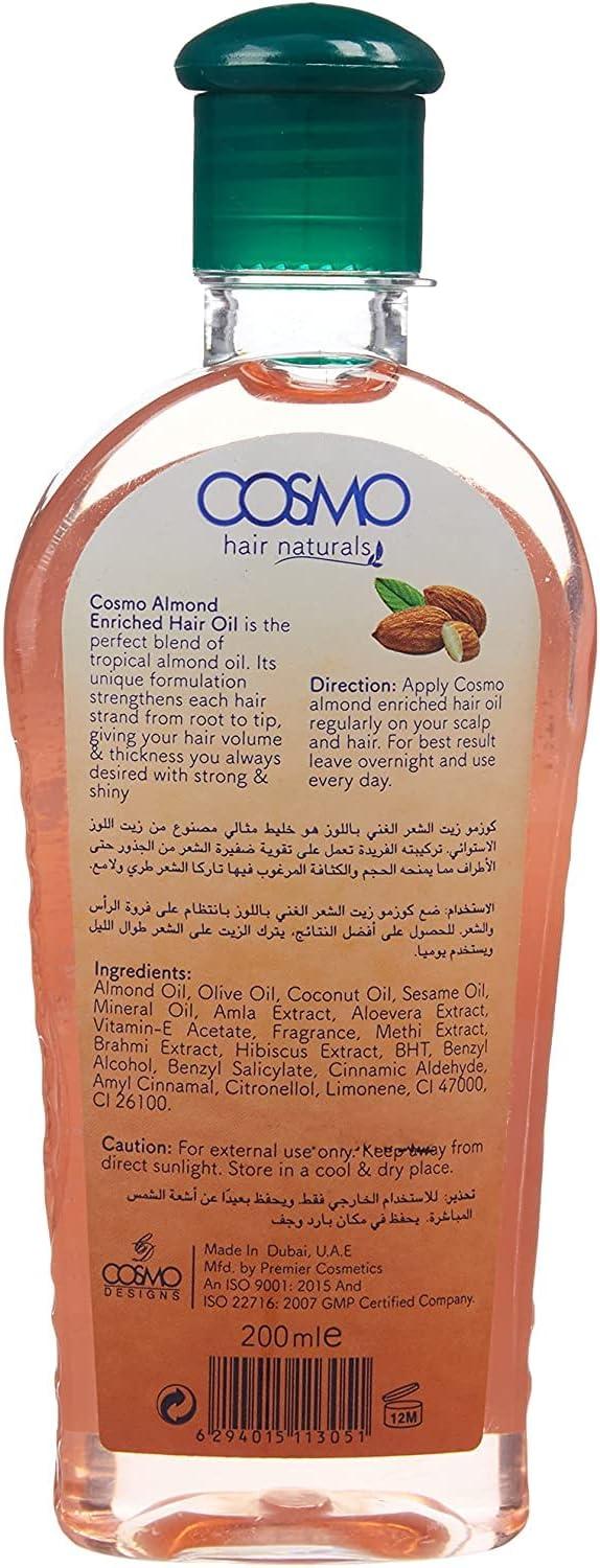 COSMO Almond Enriched Hair Oil 200ml | Buy Now with Express ...