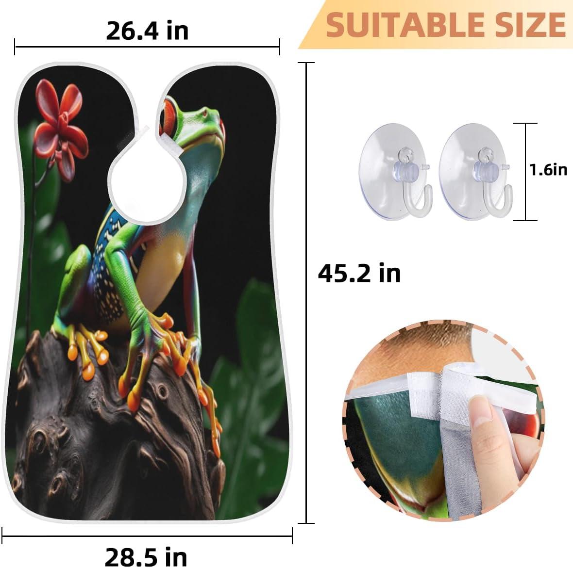 Animal Frog Beard Bib Apron - Beard Hair Catcher for Men | Perfect ...