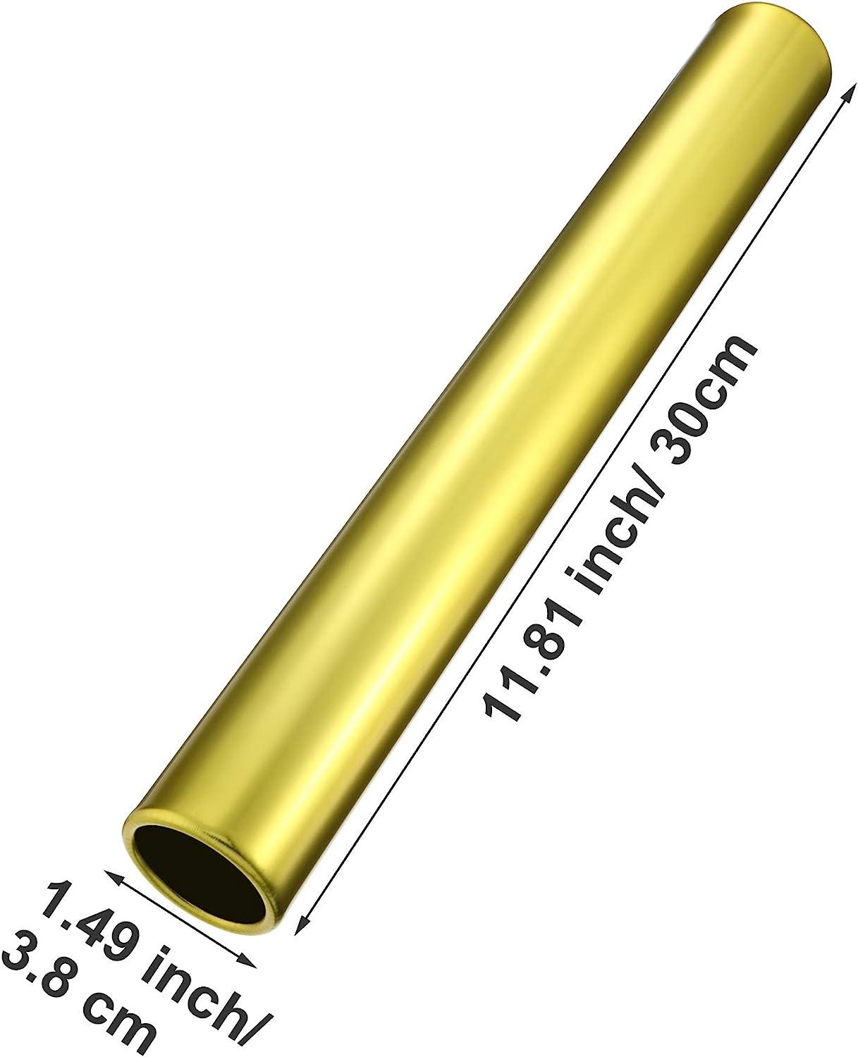 Zhehao Aluminum Relay Baton - Set of 3 Gold Track Batons for Running ...