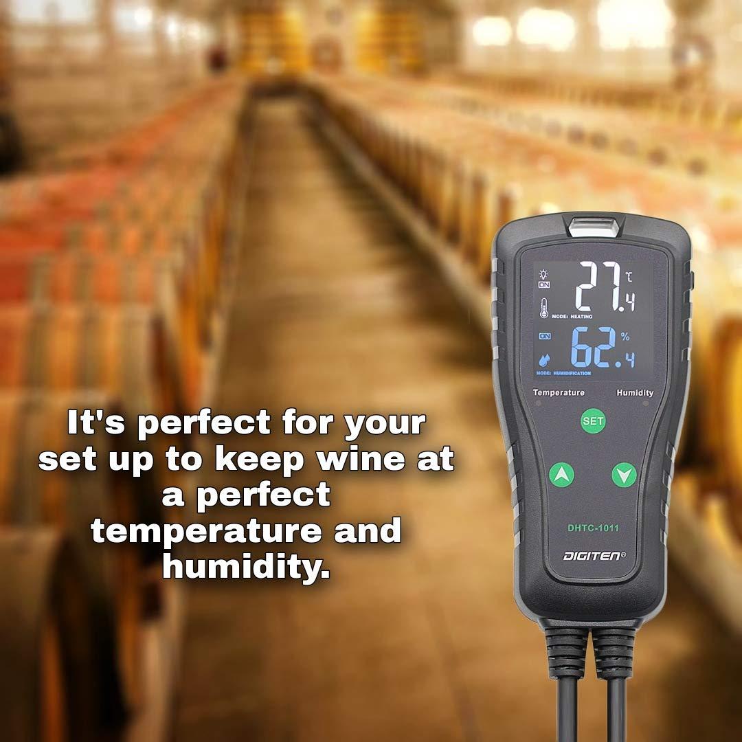 Temperature and Humidity Controller Outlet Plug-in Thermostat ...