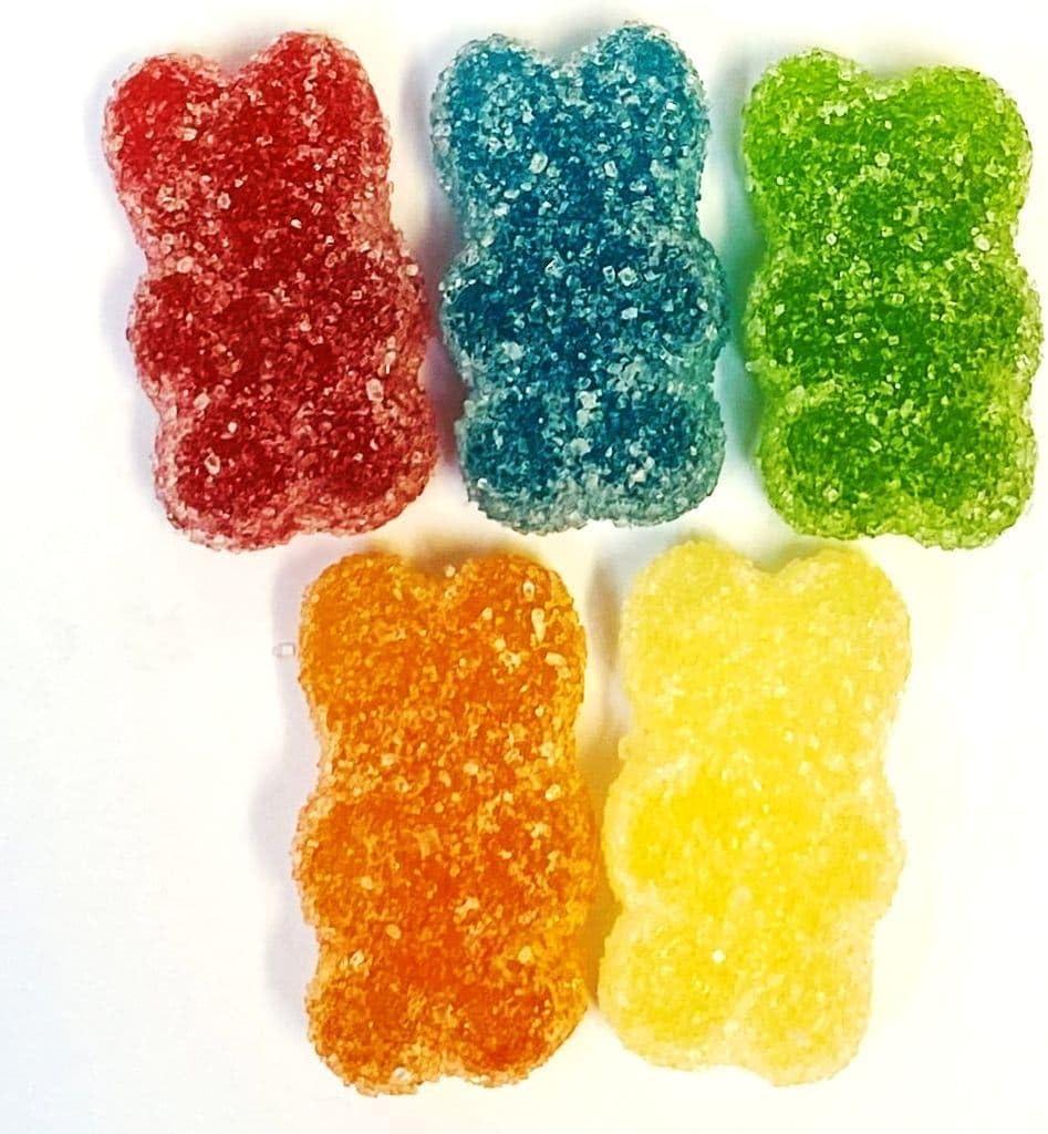 Sour Fizzy Gummy Bear Sweets - 1KG Bag - Fruit Flavour Gummy Bears ...