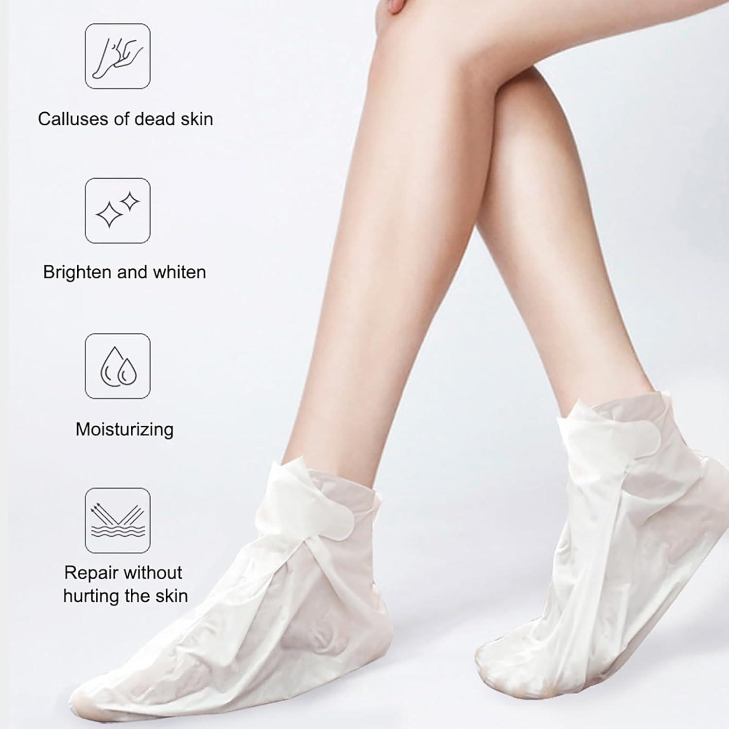 Buy Joyeee Cornea Socks - 4 Pairs Foot Peel Mask for Callus Removal ...