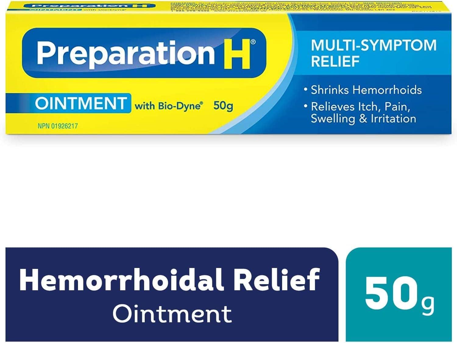 Preparation H Multi-Symptom Hemorrhoid Treatment Ointment with Bio-Dyne ...