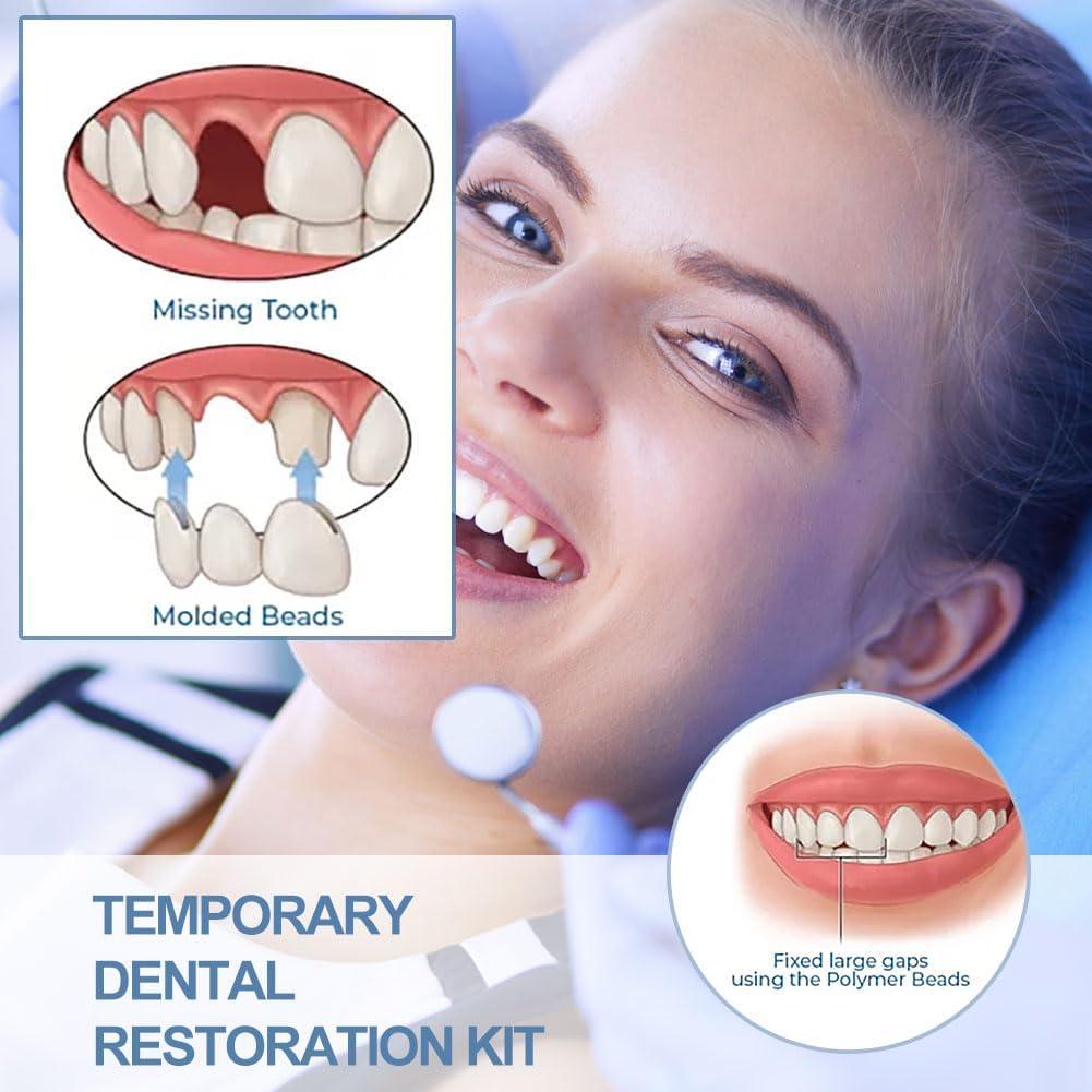 Premium Temporary Denture Set - DIY Heat Fit Beads for Quick Dental ...