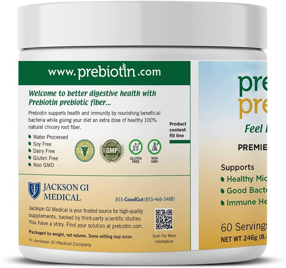 Prebiotin Prebiotic Fiber Powder â€“ 60 Servings, Chicory Root ...