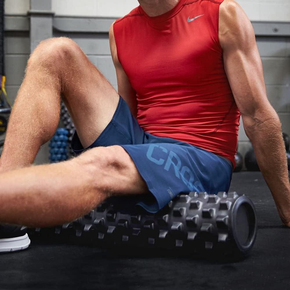 RumbleRoller 22 Black - Extra Firm Muscle Foam Roller for Sore Muscles ...