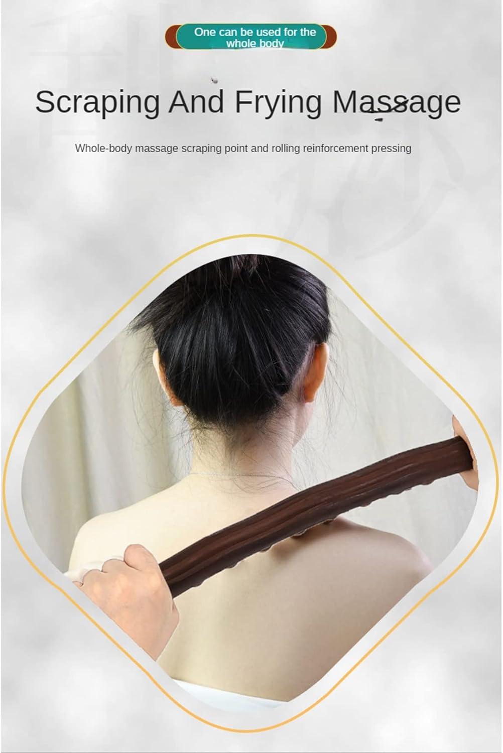 Buy Aflytep 10 Beads Guasha Scraping Stick - Wooden Massage Tool for ...