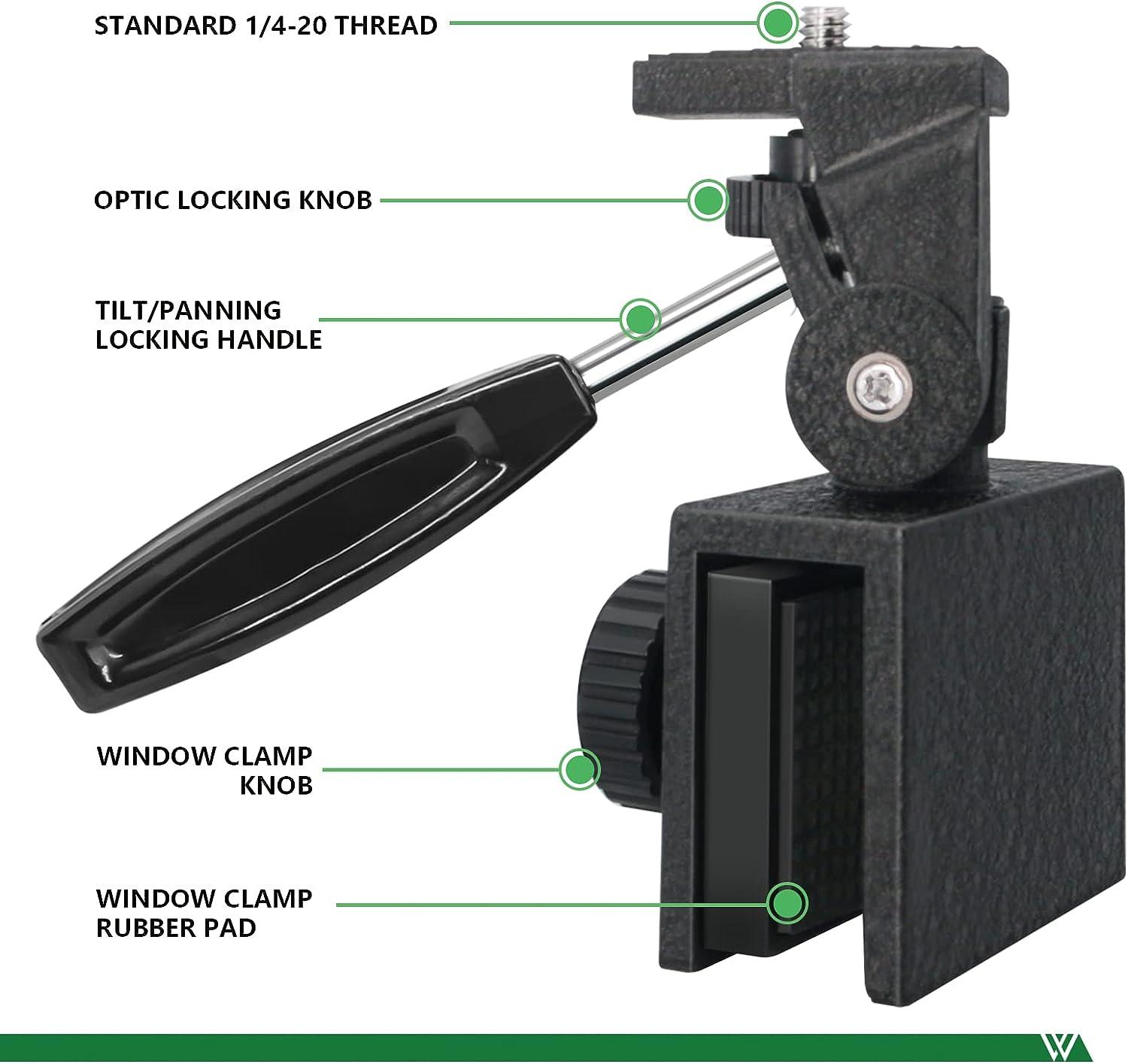 Adjustable Car Window Mount for Spotting Scope Binocular Monocular ...