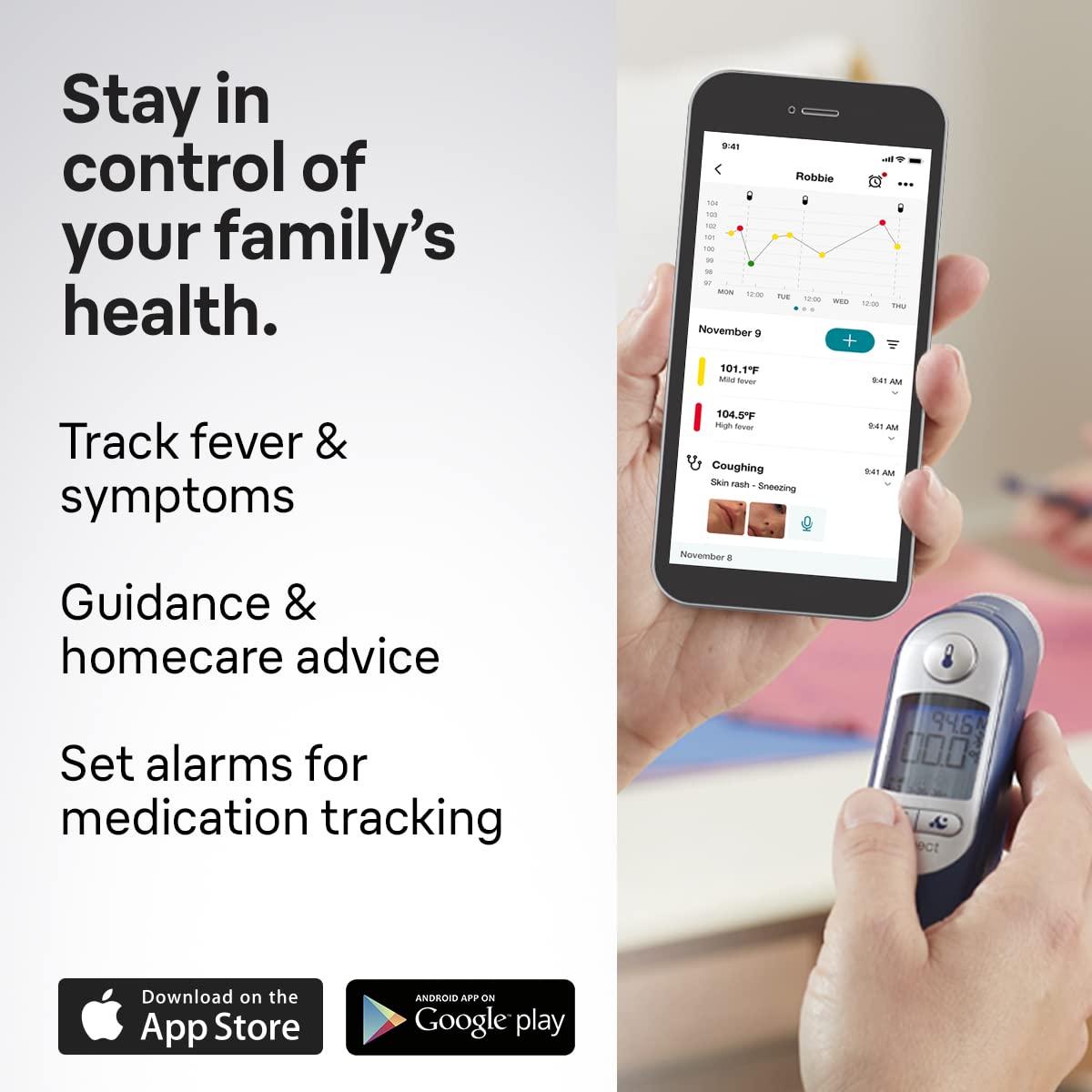 Braun ThermoScan 7+ Connect Digital Ear Thermometer - Fast & Accurate ...