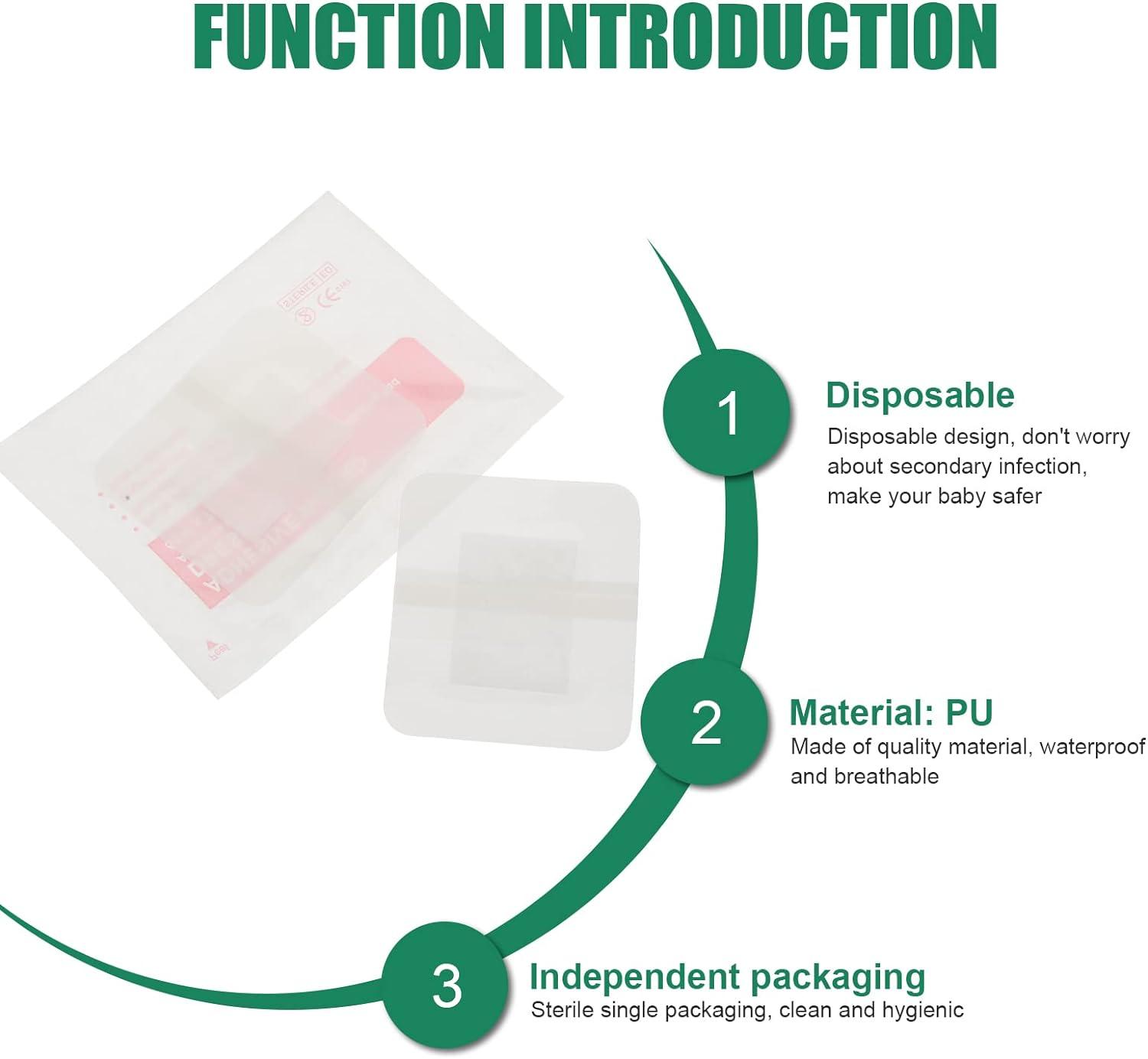 DOITOOL 10pcs Adhesive Belly Button Patches for Umbilical Cord - Easy ...