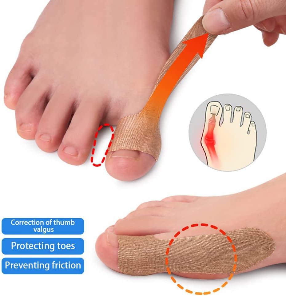 Self-Adhesive Big Toe Corrector Straps - 12 Pieces Hallux Valgus Brace ...