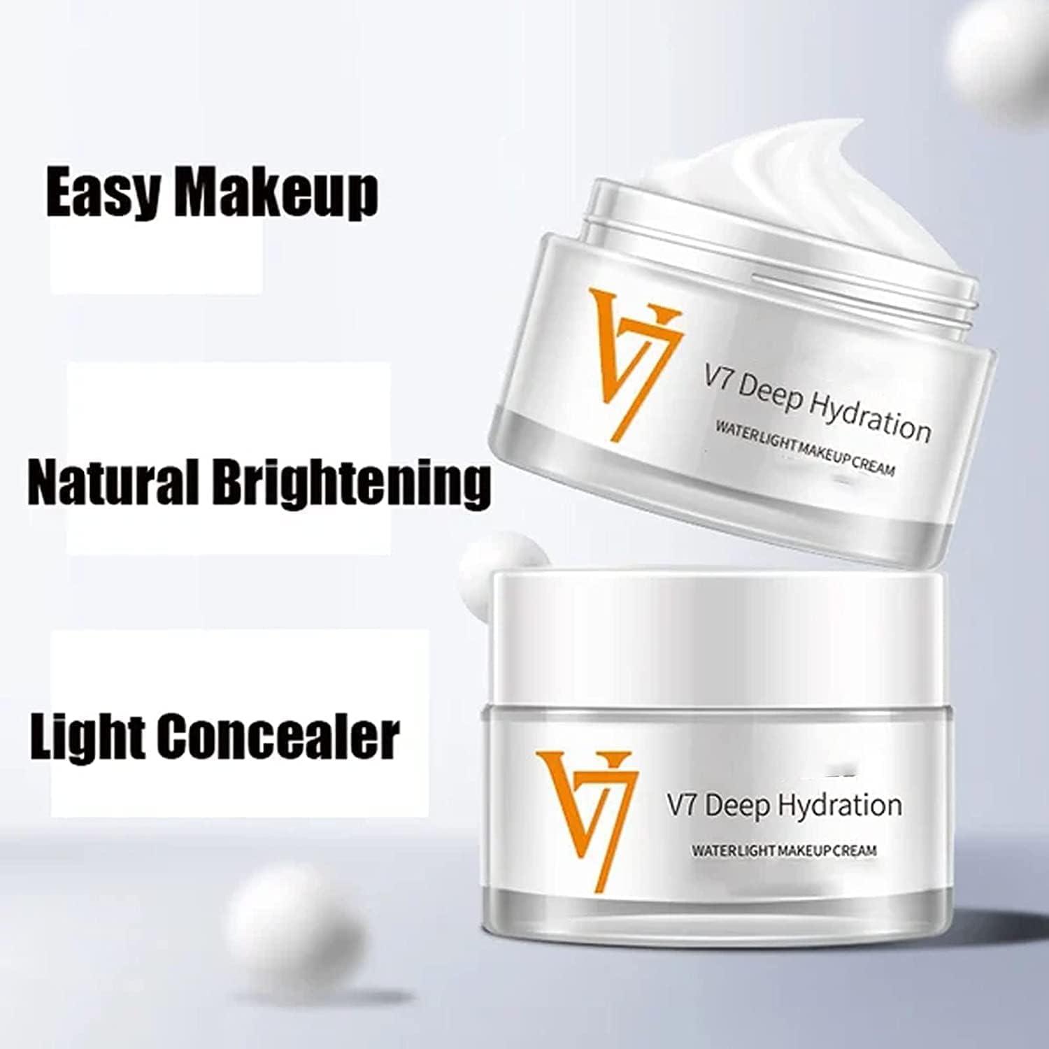 V7 Deep Hydrating Water Light Makeup Setting Cream V7 Korean Face Cream ...