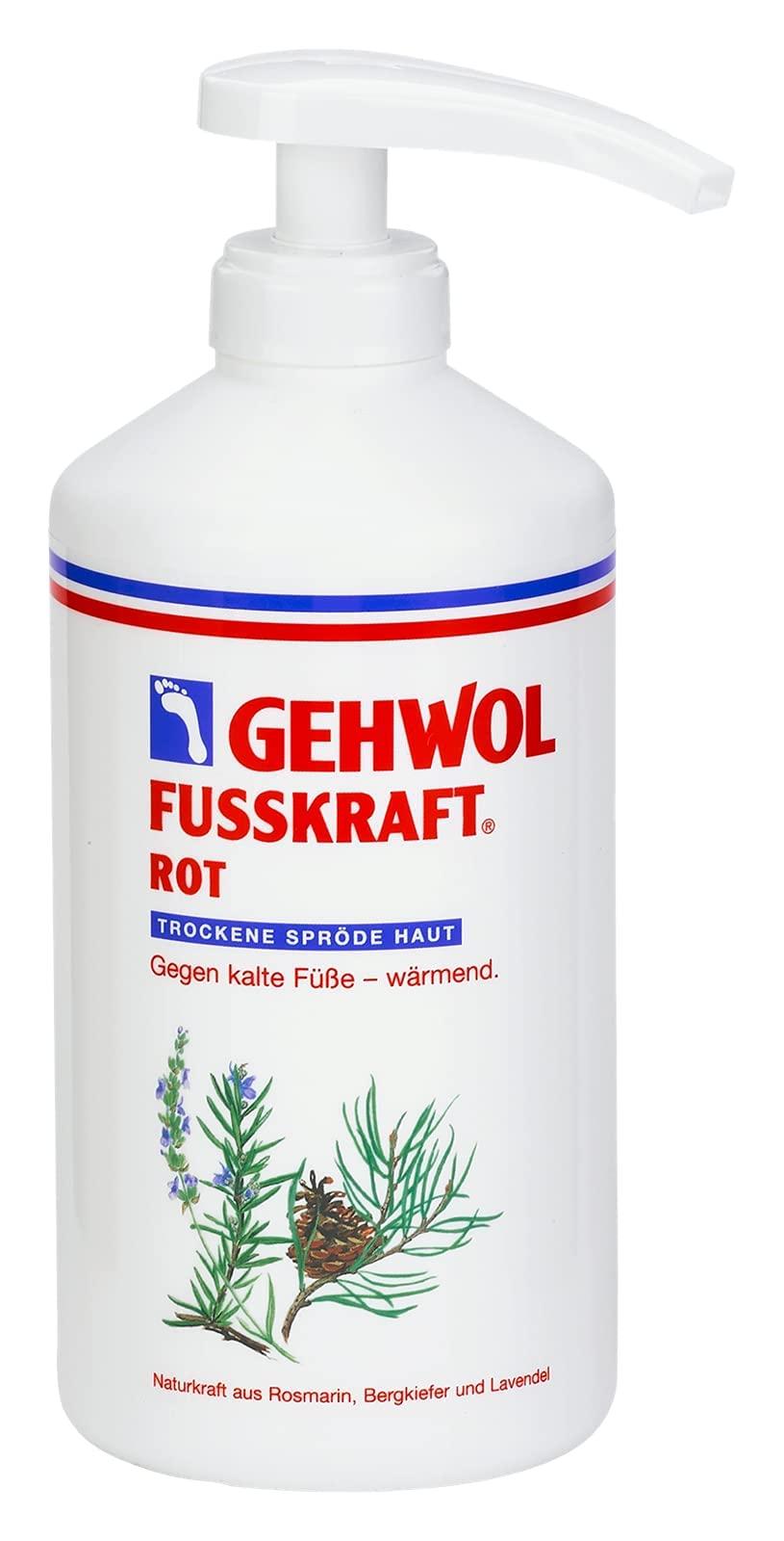 GEHWOL Fusskraft Red Foot Cream 500 ml - Warming Treatment for Dry Skin ...