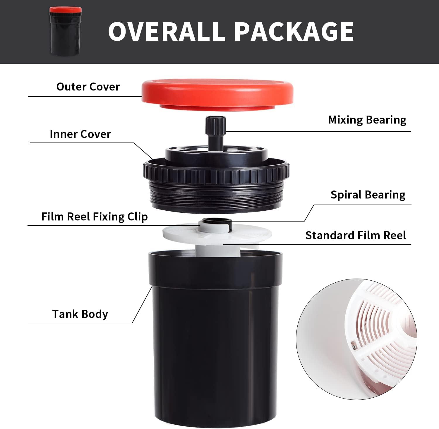 Universal Compact Developing Tank with 2 Spiral Reel for 120 135 126 ...